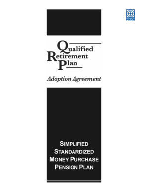 Fillable Online Money Purchase Pension Plan Adoption Agreement ...