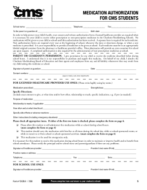 Fillable Online cms k12 nc FOR CMS STUDENTS - cms k12 nc Fax Email Print - pdfFiller