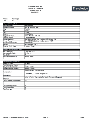 Fillable Online TX Webster Best Western CV TRA - CBRE Fax Email Print ...