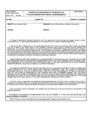 Fillable Online eforms alacourt State of Alabama Unified Judicial ...