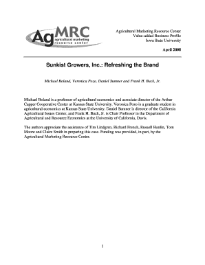 Fillable Online agmrc Sunkist Growers, Inc.: Refreshing the Brand ...