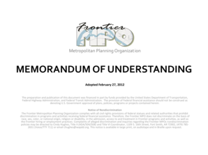 Fillable Online frontiermpo Memorandum of understanding - Frontier ...