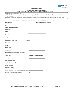 Fillable Online Medical Attendants Certificate Fax Email Print - pdfFiller