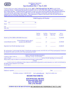 Fillable Online bcn-nshe Enrollment Agreement - BCN - bcn-nshe Fax ...