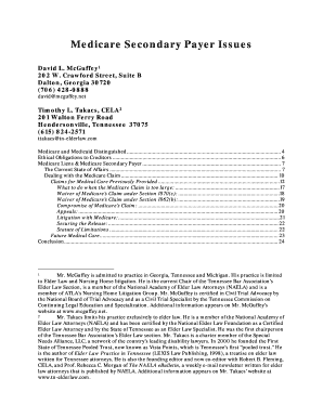 Fillable Online Medicare Secondary Payer Issues Fax Email Print - pdfFiller
