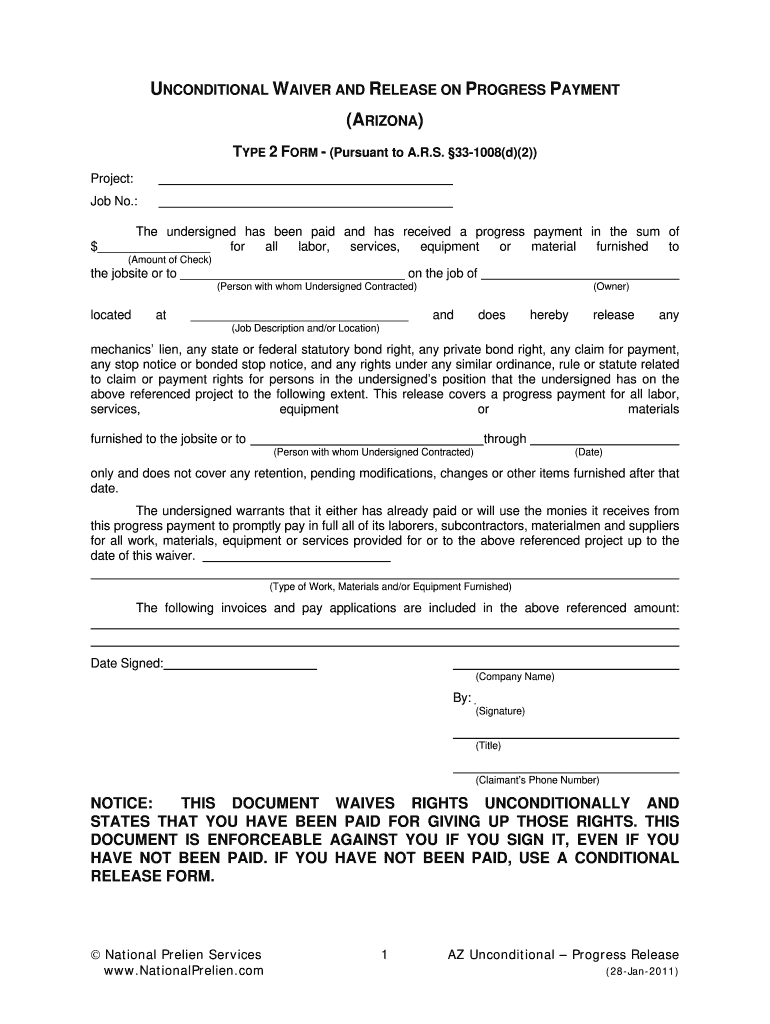How To Fill Out An Unconditional Lien Waiver Fill Online Printable 