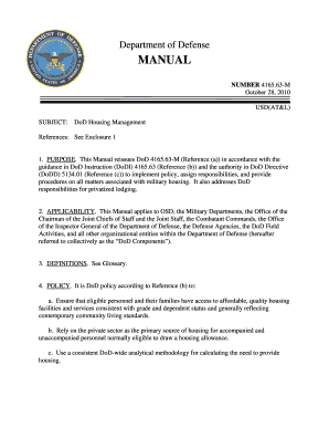 Fillable Online DoD 4165.63-M - Defense Technical Information Center ...