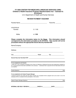 Fillable Online FY 2009 CENTER FOR MEDICARE & MEDICAID SERVICES (CMS ...