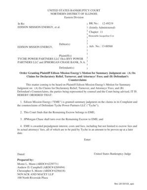 Fillable Online Adversary Proposed Order Form Fax Email Print - pdfFiller