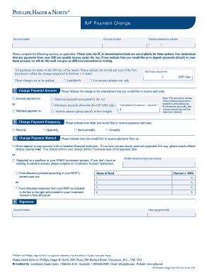 Fillable Online RIF Payment Change Fax Email Print - pdfFiller