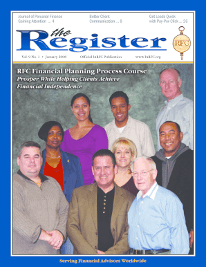Fillable Online iarfc Register January 2008.qxd - iarfc Fax Email Print ...