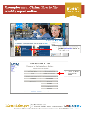 Fillable Online Unemployment Claim: How to file Fax Email Print - pdfFiller