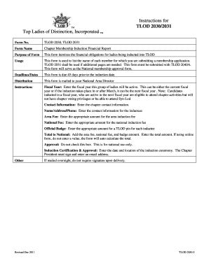 Fillable Online tlodinc Top Ladies of Distinction, Incorporated TM ...