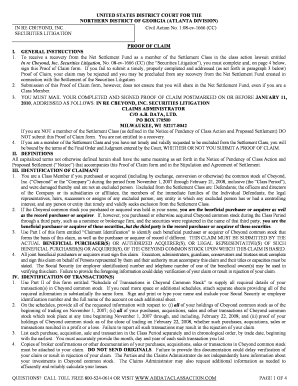 Fillable Online Proof of Claim and Release Form Fax Email Print - pdfFiller