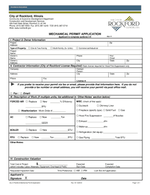 Fillable Online rockfordil Applicant to complete sections I-IV Fax Email Print - pdfFiller
