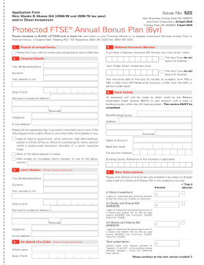 Fillable Online Direct and ISA - HSBC Global Banking and Markets Fax ...