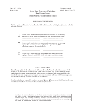 Fillable Online Form RD 3550-4 Form Approved - Citius Mortgage ...
