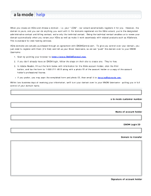 Fillable Online 5748 (PDF) - Controlling Your Own Domain (PDF Form) Fax ...