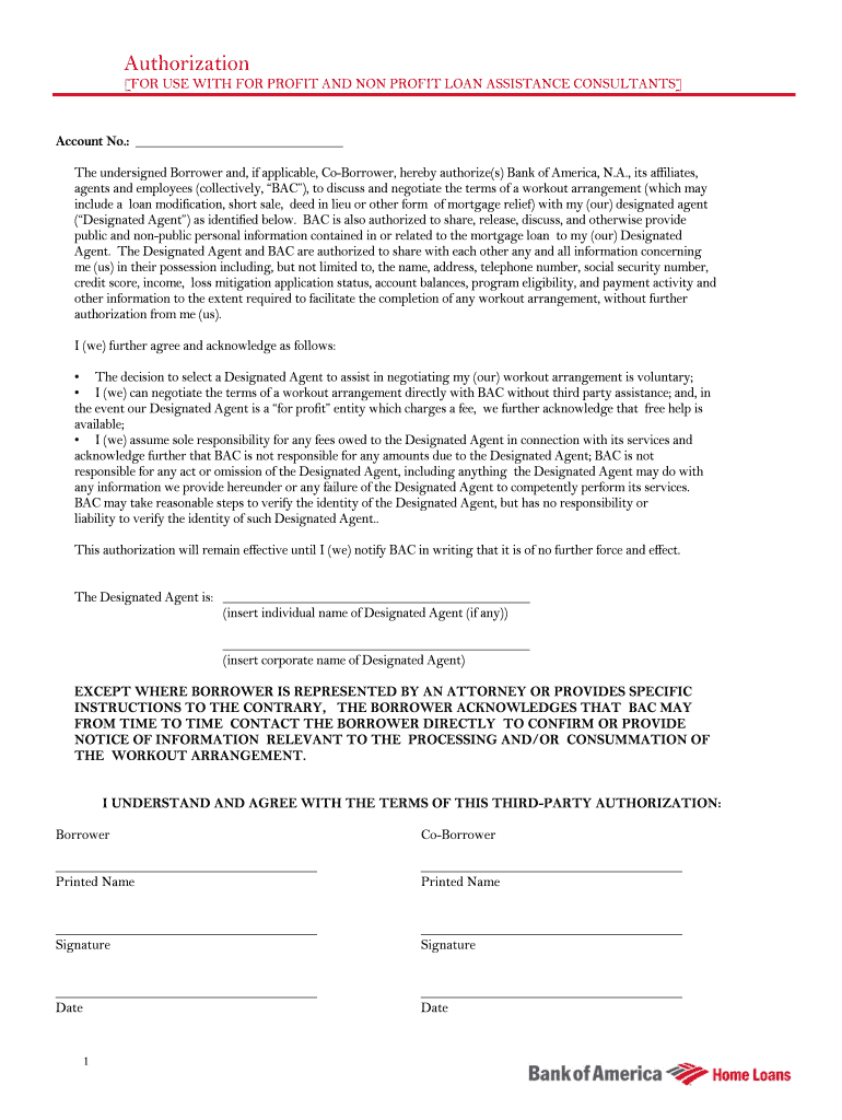 Fillable Online Authorization Form - Contact Your Lender Fax Email ...