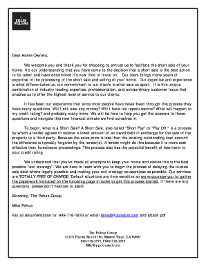 Fillable Online Dear Home Owners, We welcome you and thank you ...