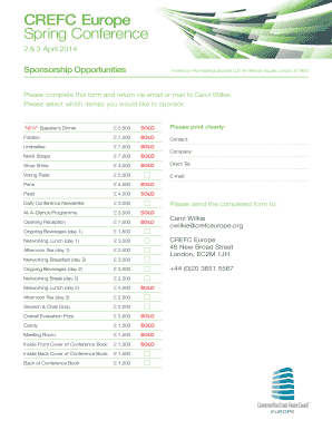 Fillable Online crefc Complimentary Passes Fax Email Print - pdfFiller