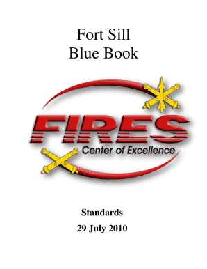 Fort Sill Blue Book - Fill Online, Printable, Fillable, Blank | pdfFiller