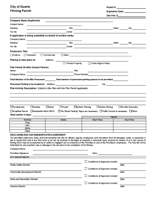 Fillable Online Film Permit Guidelines_Formatted Fax Email Print ...