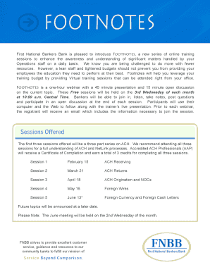 Fillable Online FOOTNOTES Fax Email Print - pdfFiller