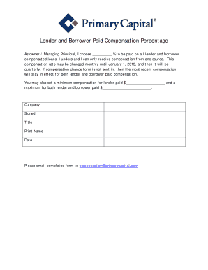 Fillable Online Compensation Form Fax Email Print - pdfFiller