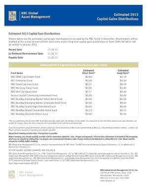 Fillable Online Capital Gains Distributions Fax Email Print - pdfFiller