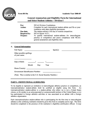 Fillable Online Download International Student-Athlete Questionnaire in ...