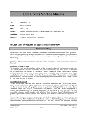 Fillable Online chelanpud Lake Chelan Meeting Minutes - Chelan County ...