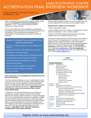 Fillable Online aaae AAAE, in conjunction with the Southwest Chapter of ...