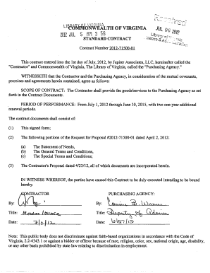 Fillable Online malialibrary 2012-2015 Jupiter Associates Contract ...