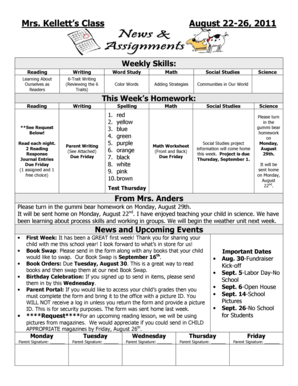 Fillable Online August 22 Homework Sheet Fax Email Print - pdfFiller