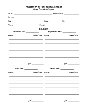 Student Recordstranscripts Home