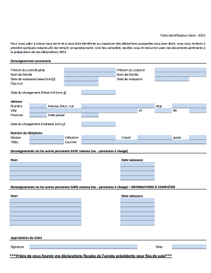 Fillable Online Pri re de nous fournir vos d clarations fiscales de l ...