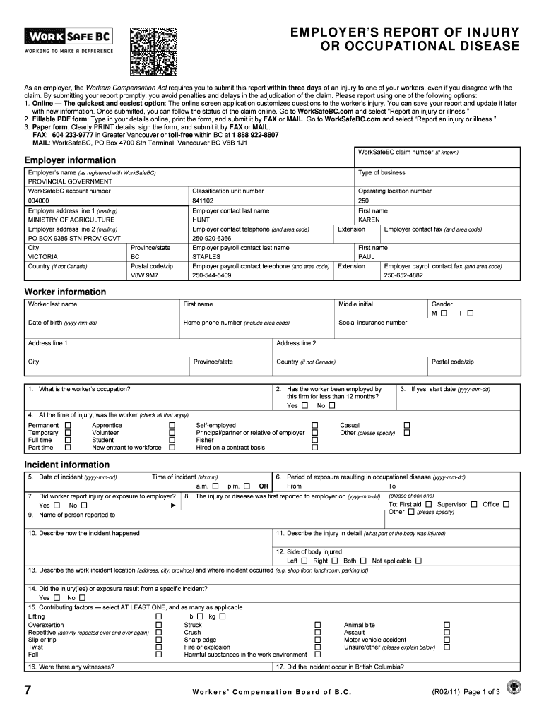 Fillable Online PDF form: Type in your details online, print the form ...