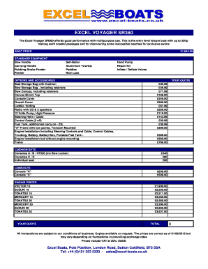 Fillable Online excel-inflatables co BEXCELb VOYAGER SR360 - bExcelb ...