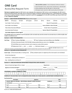 Fillable Online uab 16033-Physical Security Internal Order Form page 1 ...