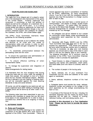 Fillable Online epru tour app.doc - epru Fax Email Print - pdfFiller