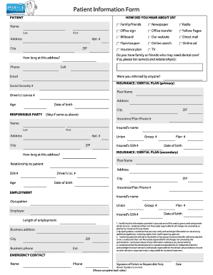 Fillable Online New English Patient Form - Perfect Dental Fax Email Print - pdfFiller