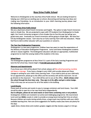 Fillable Online Ross Drive Public School Fax Email Print - pdfFiller