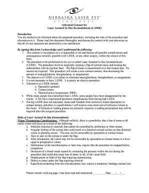 Fillable Online Informed Consent for Laser Assisted In-Situ ...