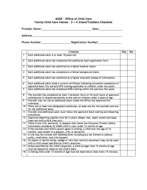 Fillable Online MSDE - Office of Child Care - Early Childhood ...