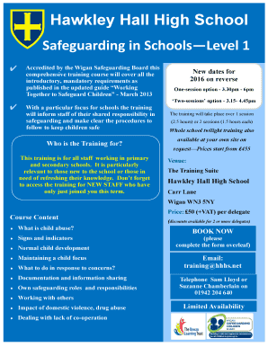 Fillable Online Hawkley Hall High School - Rowan Learning Trust Fax ...