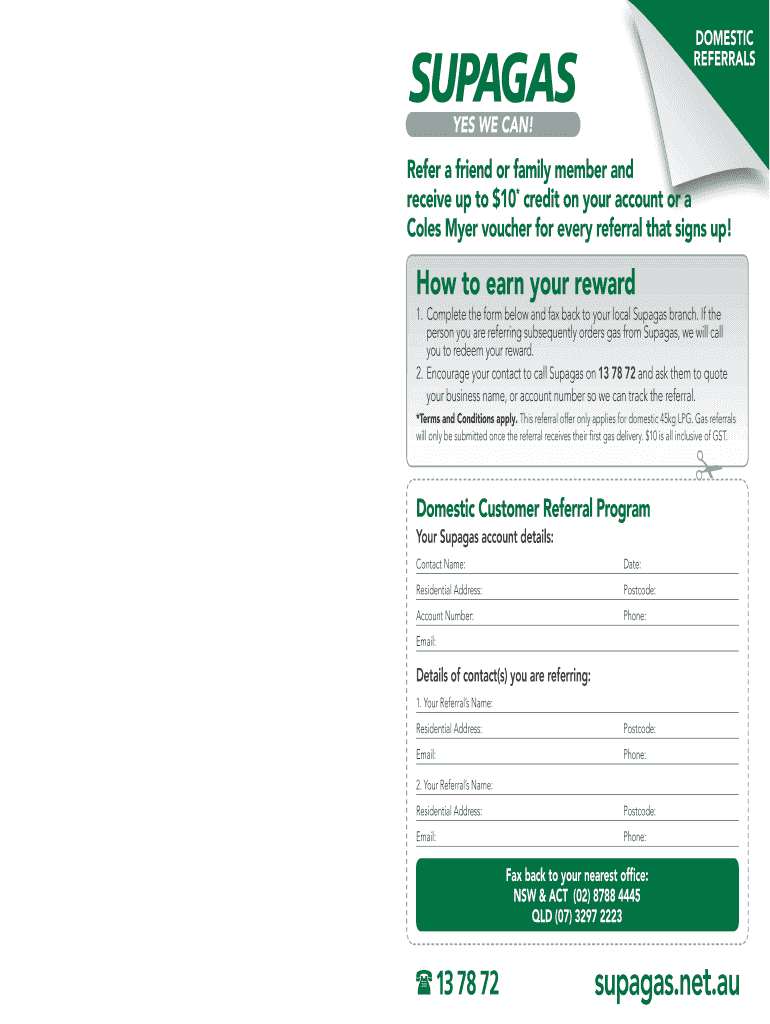 Fillable Online supagas net How to earn your reward - bSUPAGASb Fax ...