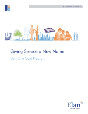 Fillable Online ELAN FINANCIAL SERVICES Fax Email Print - pdfFiller