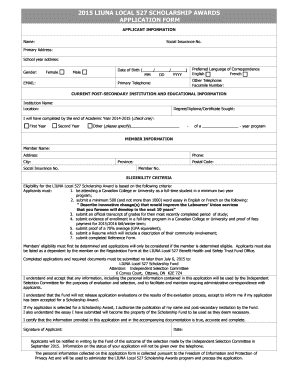 Fillable Online LIUNA LOCAL 527 Fax Email Print - pdfFiller