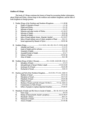 Fillable Online Outline of 2 Kings Fax Email Print - pdfFiller